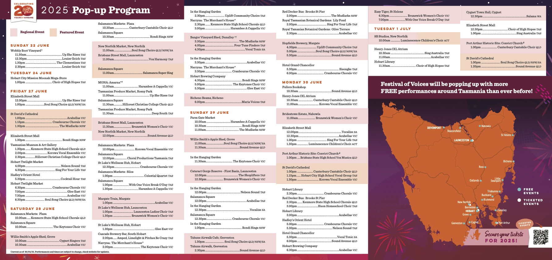 Pop-up Program - Festival of Voices