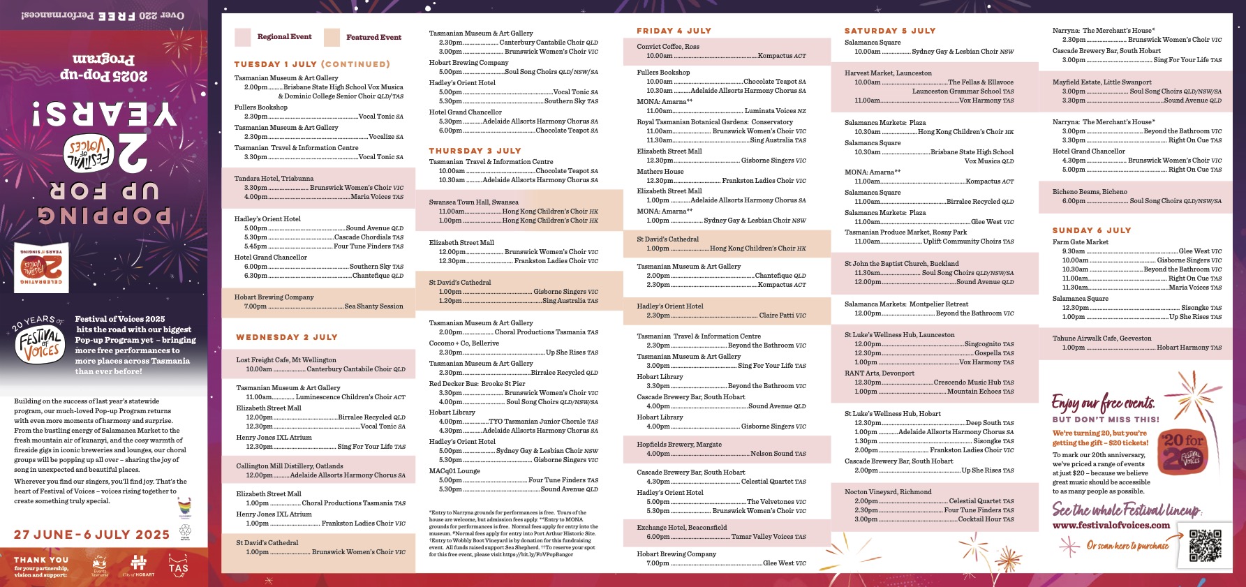 Pop-up Program - Festival of Voices